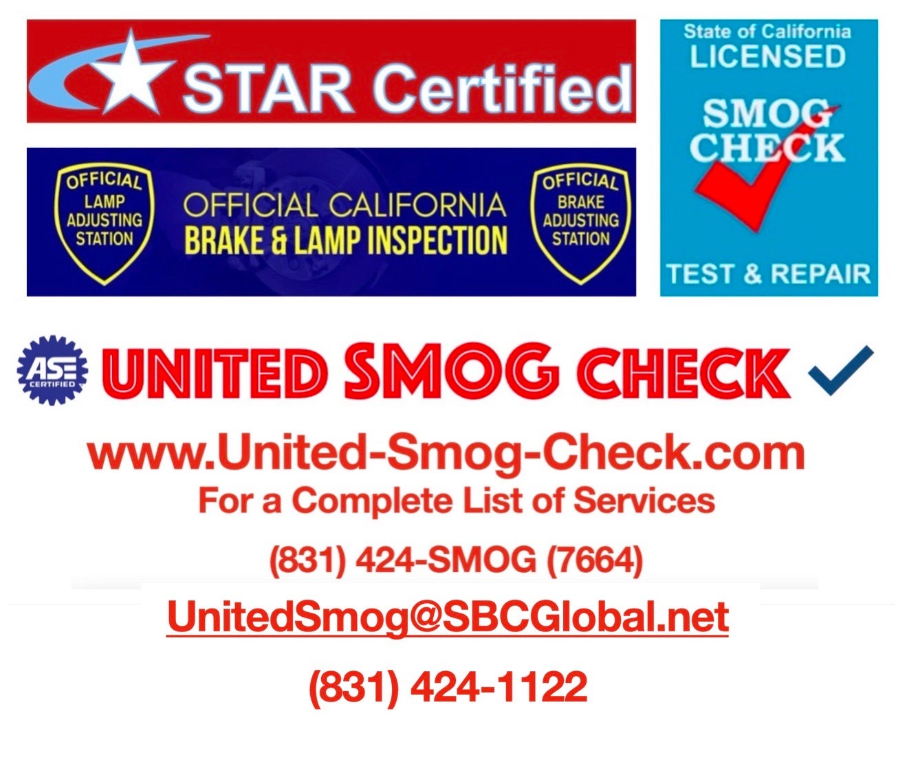 United Smog Check logo